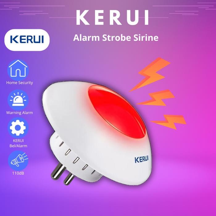 Jual KERUI Alarm Strobe Sirine Indoor wireless Lampu strobe Alarm ...
