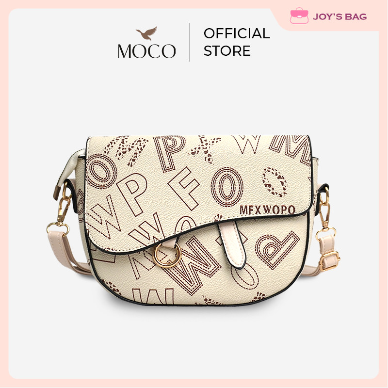 Jual MOCO Fashion Tas Sling Bag Kuliah Huruf Saddle 828 | Shopee Indonesia