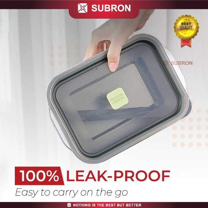 Jual SUBRON Food Storage 2in1 Stainless 700ml 1000ml Tempat Penyimpanan ...
