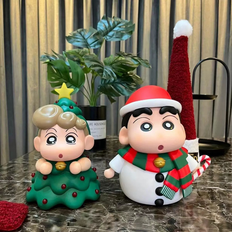 Jual Anime Christmas Shinnosuke Nohara Action Figures Crayon Shin-chan ...