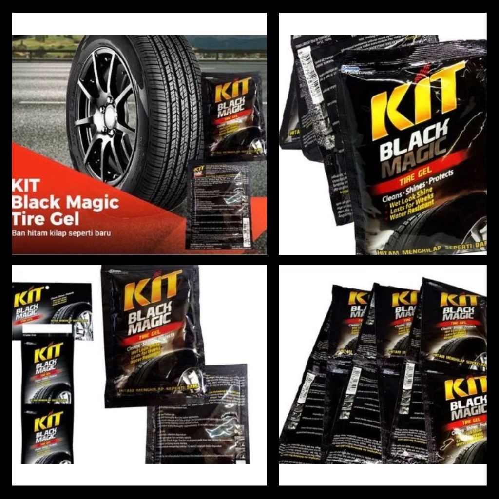 Jual Kit Black Magic Tire Gel & Kit Semir Ban Motor Mobil 35ML / KIT ...