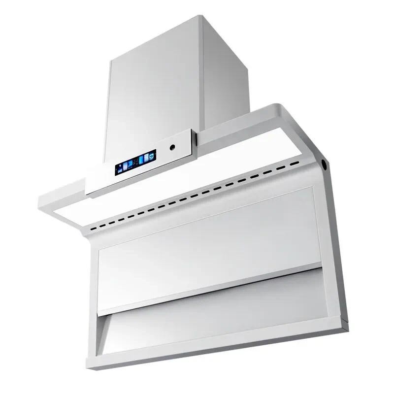 Jual White 7-shape 900mm Range Hood Smart Smoke Extractor Hood Cooker ...