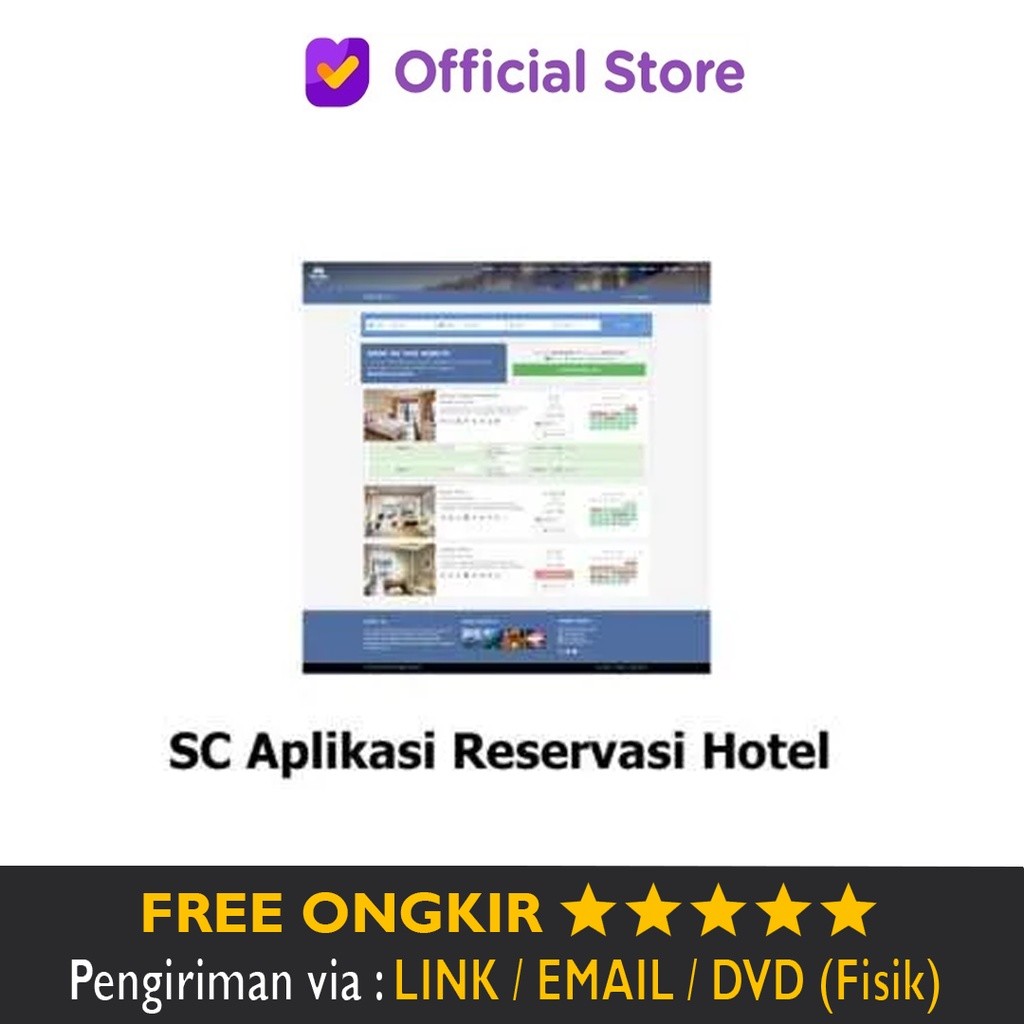 Jual Source Code Aplikasi Pemesanan Reservasi Booking Hotel Plus CMS ...