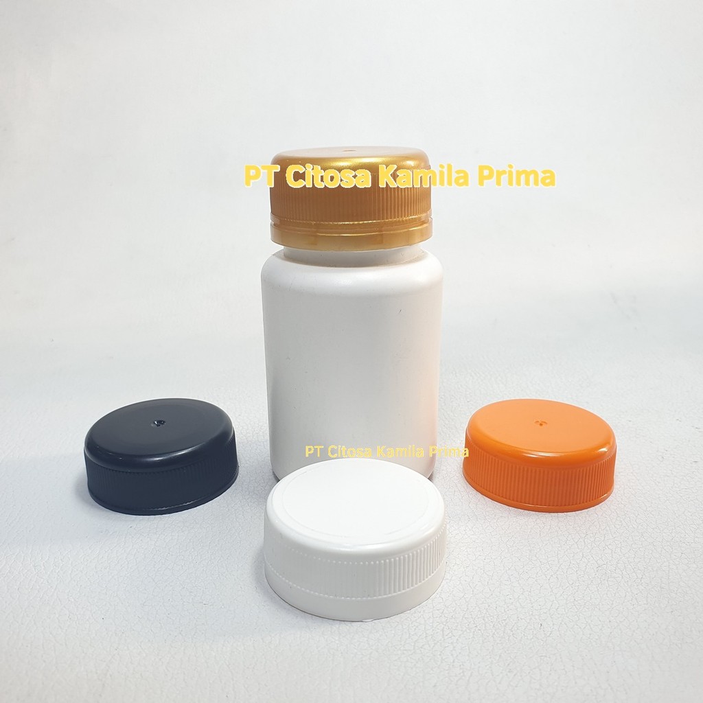 Jual Ester C 60 Kapsul Putih Hdpe / Botol Obat 100 ml / Botol Ester C 60 Kapsul Putih / Botol ...