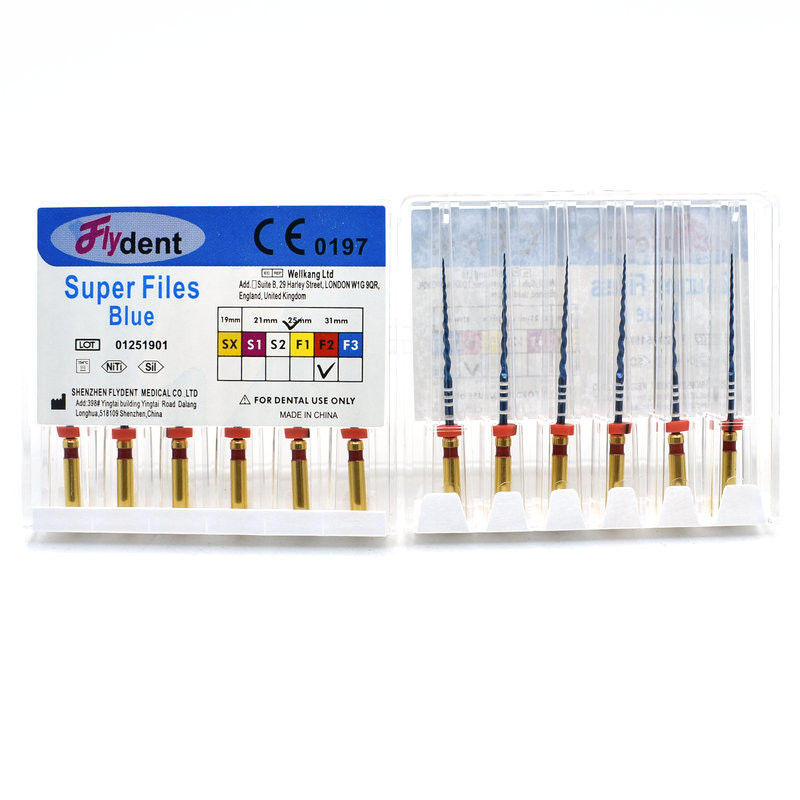 Jual Dental Rotary Super Files Blue Files Rotary Files Niti Heat Activation Endodontic Files Use ...