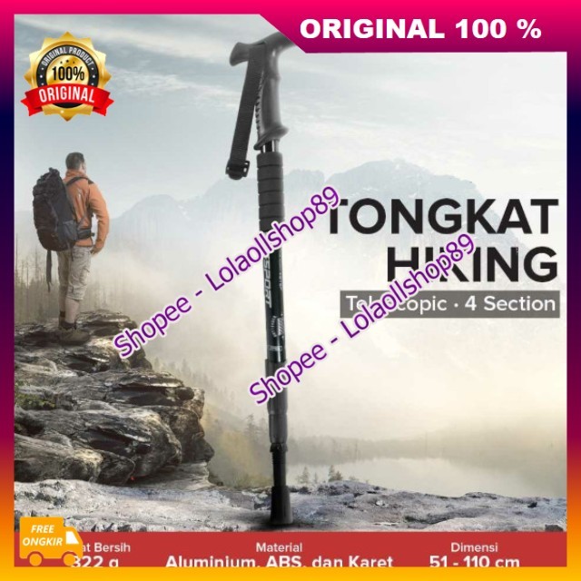 Jual Tracking Pole Hiking Tongkat Hiking Trekking Pole Telescopic 4 ...