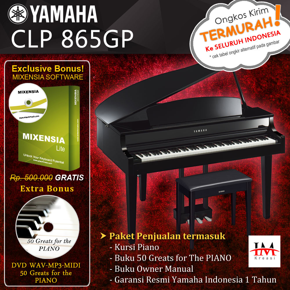 Jual Yamaha Clavinova CLP 865GP / CLP 865 GP / CLP865 GP - Grand Piano ...