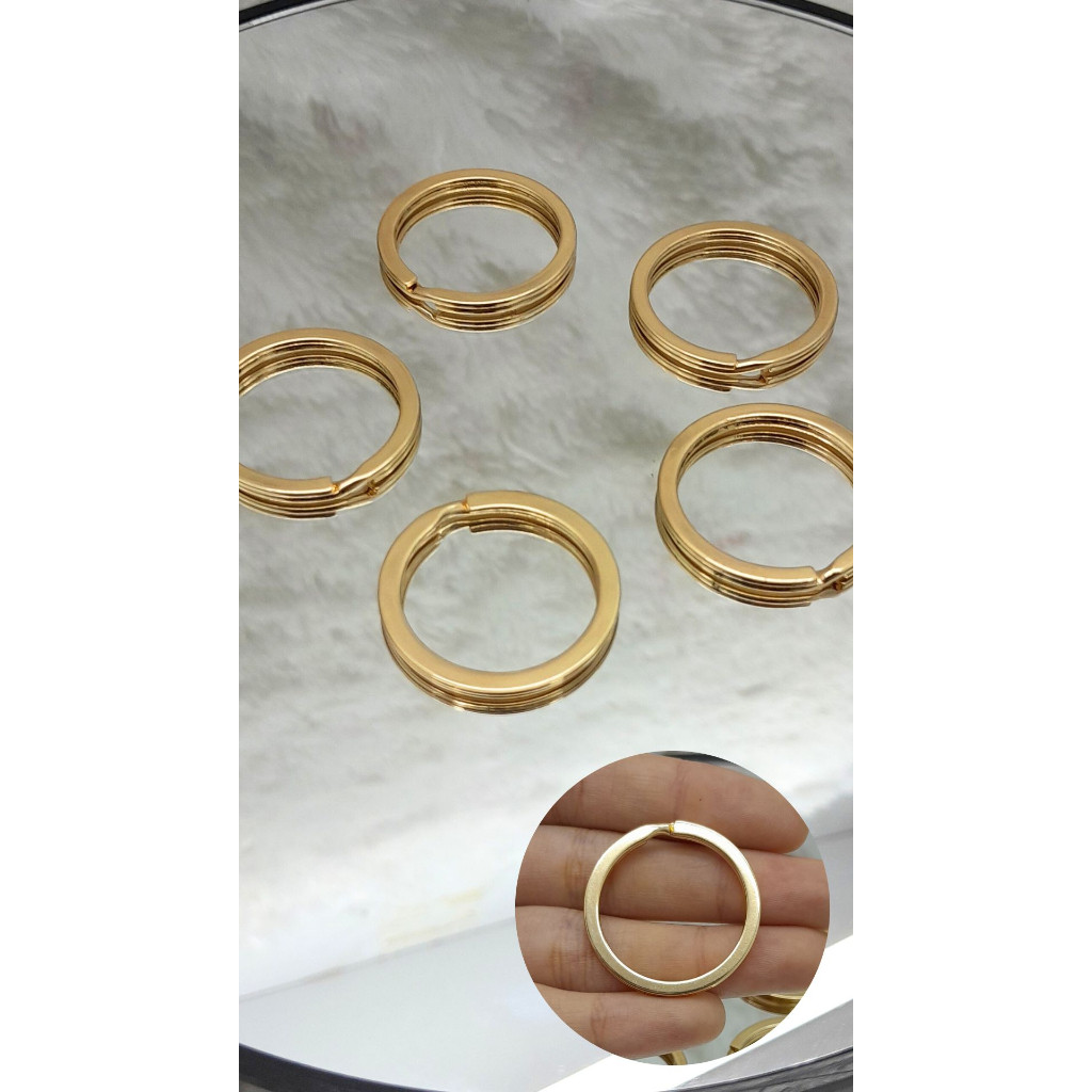 Jual Accesories Tas Ring Gantungan Kunci Gepeng O (Kilap) / Gantung ...