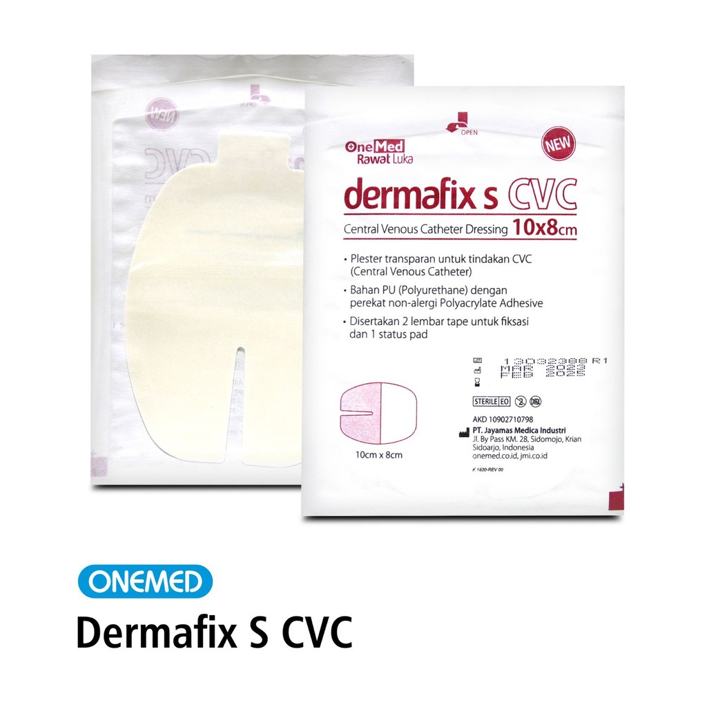 Jual ONEMED Dermafix S CVC 10 X 8 cm - Central Venous Catheter Dressing ...