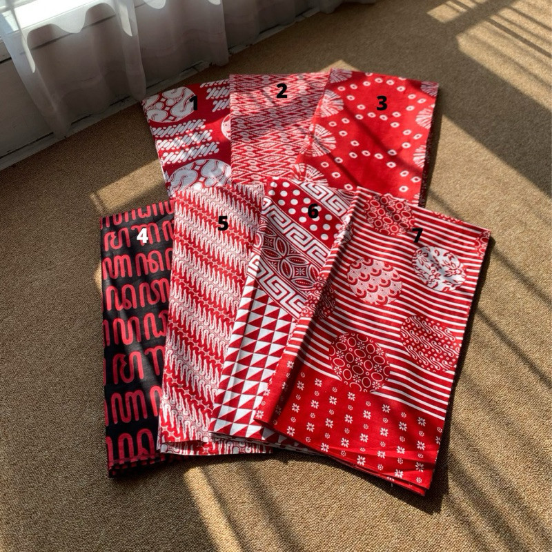 Jual Galeri Samira - Kain Batik motif merah putih | Shopee Indonesia