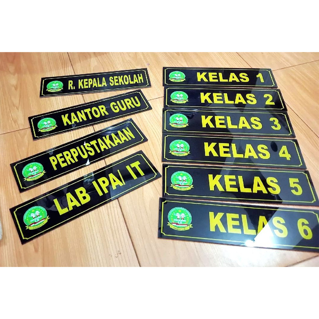 Jual Custom Papan Nama Ruang Akrilik satu sisi Papan Petunuk Ruangan ...