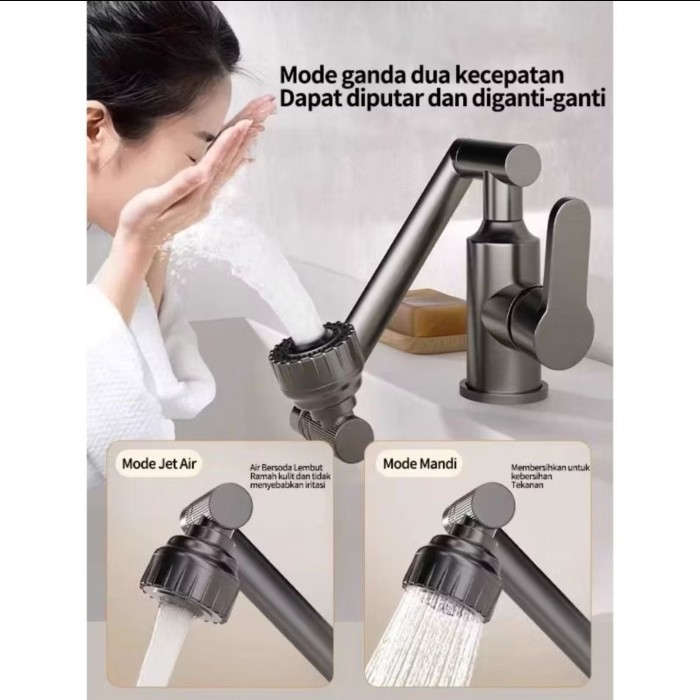 Jual kran lipat wastafel keran putar sus 304 stainless kran tanam kran ...