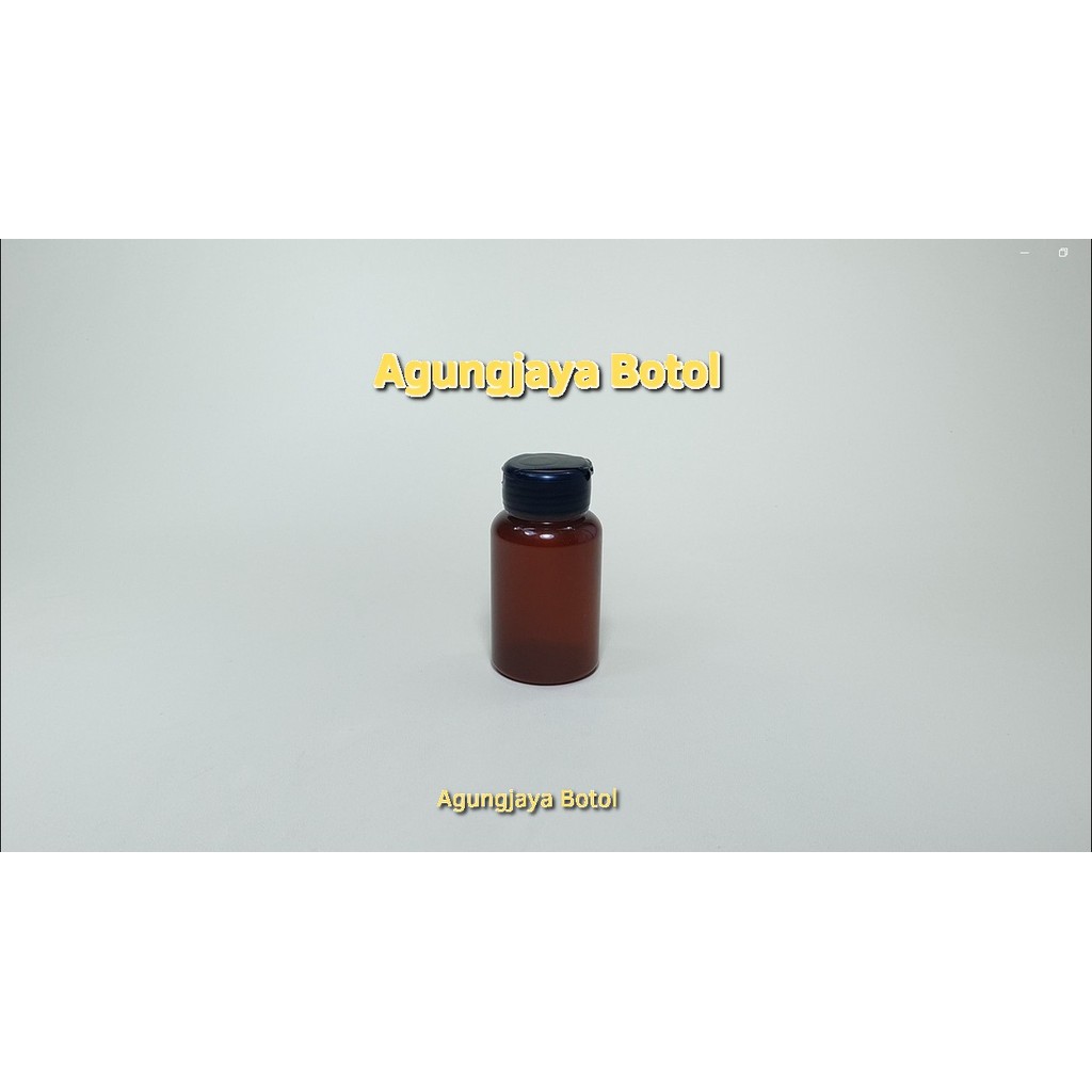 Jual Botol Tablet 145 Ml PS Coklat Tutup Fliptop / Botol Obat / Botol ...