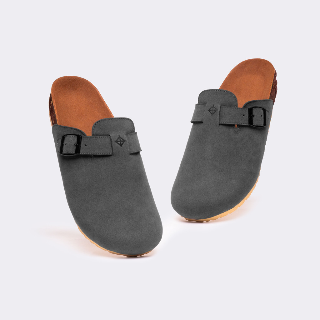 Jual Fertig - Memphis Grey - Sandal Clogs Abu-abu Boston Unisex Nyaman ...