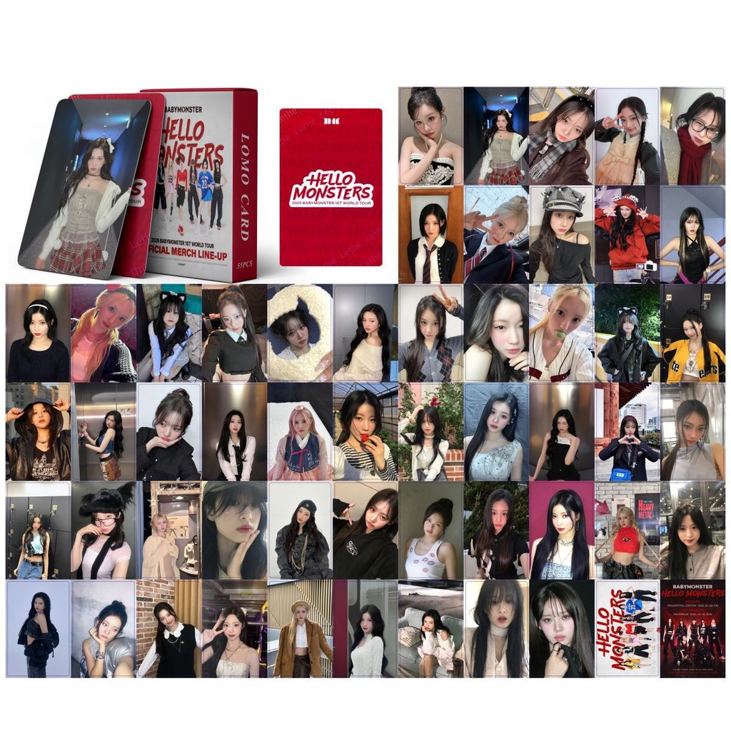 Jual [55Pcs] Hologram Photocard Baby Monster Hello Monster Holo Album ...