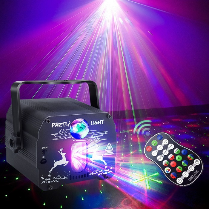 Jual Lampu Laser Proyektor Smart RGB Disco LED DJ Party Light dengan ...