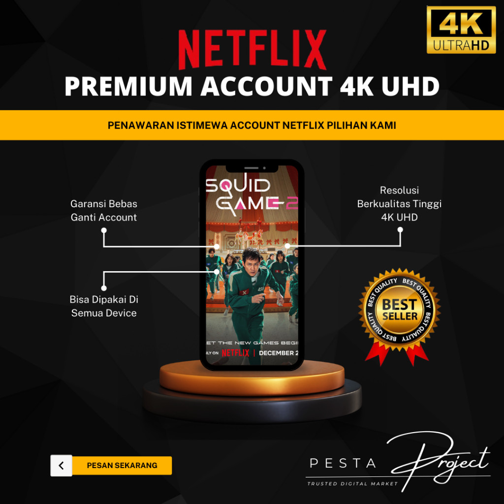 Jual Netflix Premium Account 4K UHD Full Garansi Streaming HD | Shopee Indonesia
