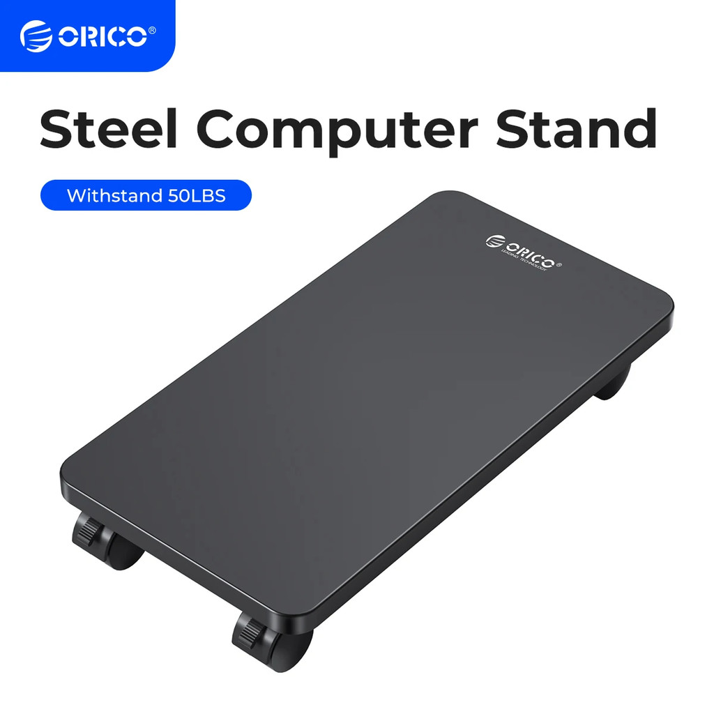 Jual ORICO Steel Mobile CPU Stand Computer Tower Stand Holder Carts with Locking RollingCaster ...