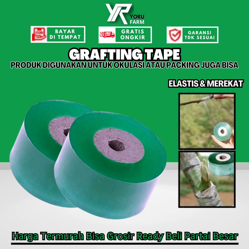 Jual Grafting tape parafilm plastik okulasi 3cmx100meter Vitriass ...