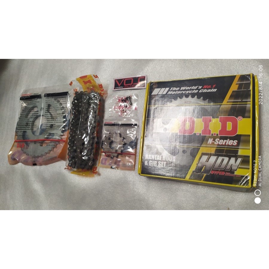 Jual ORIGINAL DID GEAR SET GEAR PAKET 428HDN-128/15T-45T CBR150R CB150R ...