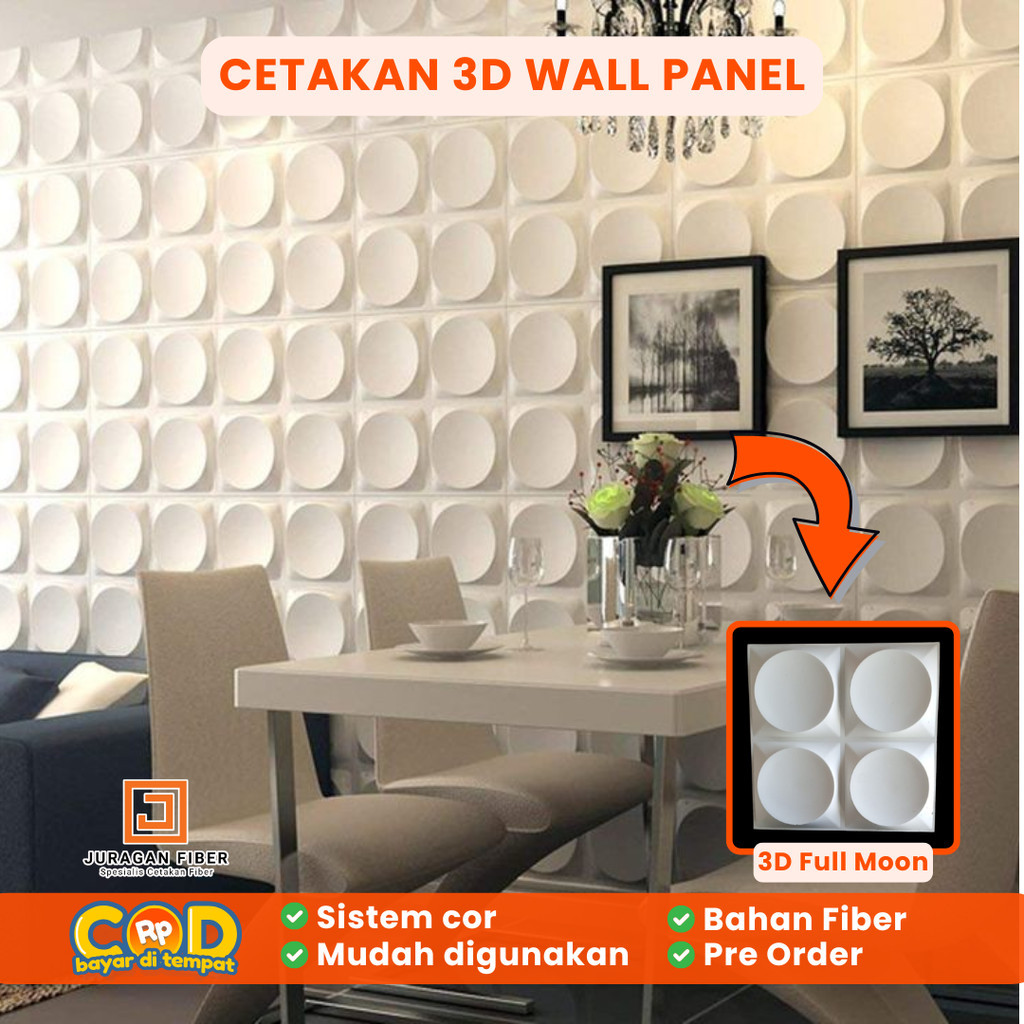 Jual Cetakan 3D wall panel / ornamen dinding tempel / moulding wall ...