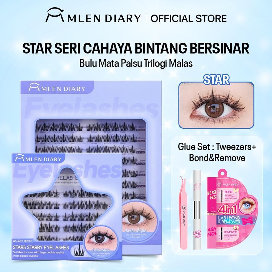 Jual Mlen Diary Bulu Mata Star eyelash Series - Matahari, Bulan, dan ...