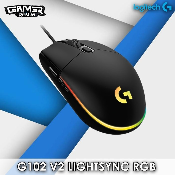 Jual Logitech G102 LIGHTSYNC V2 Black Gaming Mouse | Shopee Indonesia