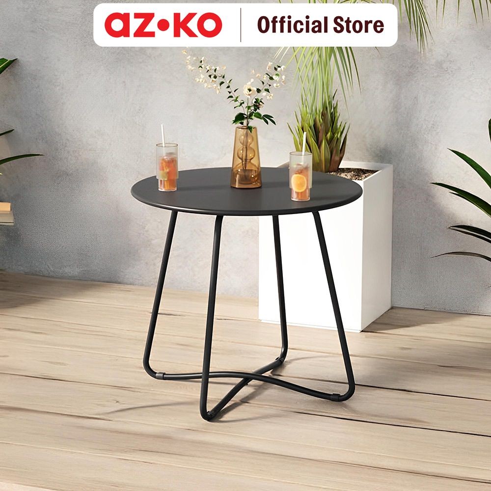 Jual AZKO Soleil Estelle Meja Sisi Big - Hitam Side Table End Table ...