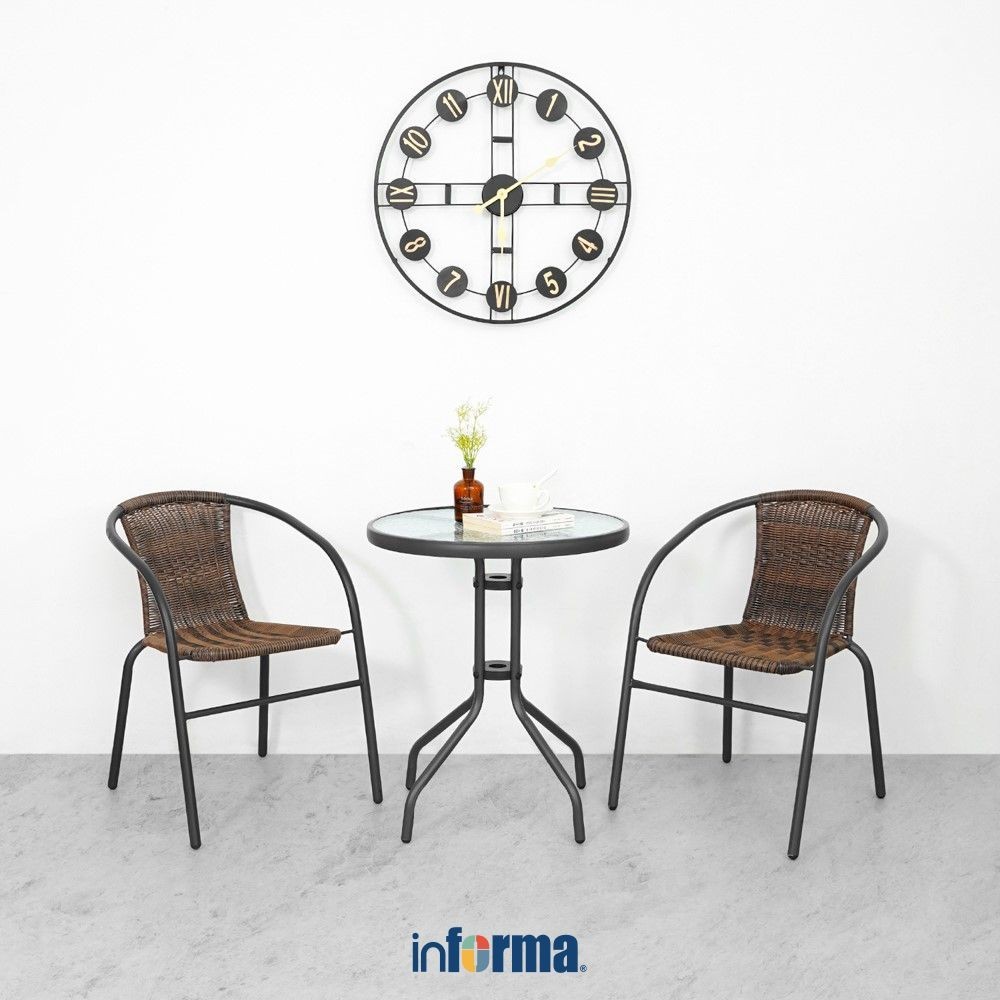 Jual Informa Colorado Set Kursi & Meja Teras - Cokelat Balcony Table ...
