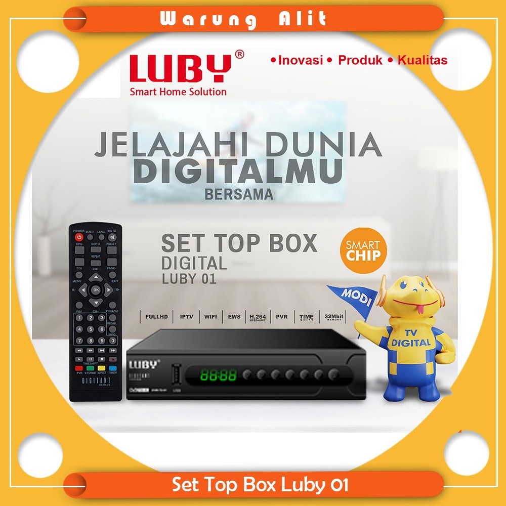 Jual Set Top Box Tv Digital Luby DVB T2-01, T2=02, T2=03 / Receiver Siaran Digital/STB Tv Tabung ...