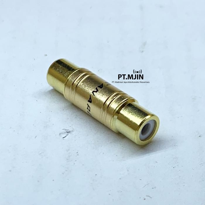 Jual AMS99 Konektor I RCA Female to RCA Female Canare Gold | Shopee ...