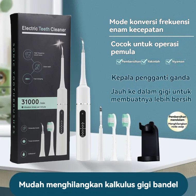 Jual Alat Scaling Ultrasonic Sikat Gigi Electric 5 Mode Hapus Karang ...