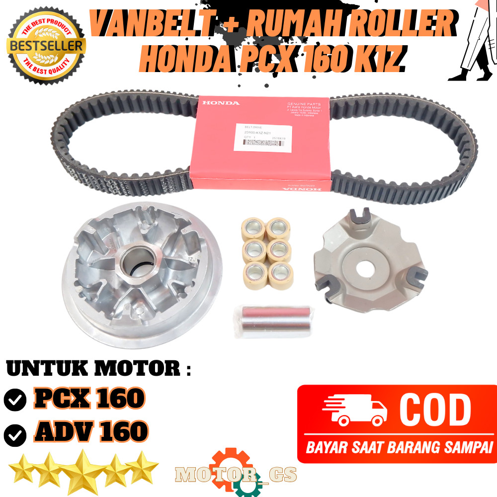 Jual Vanbelt + Rumah Roller Assy Honda PCX 160 & ADV 160 - V-Belt Set Rumah Roller Motor PCX 160 ...