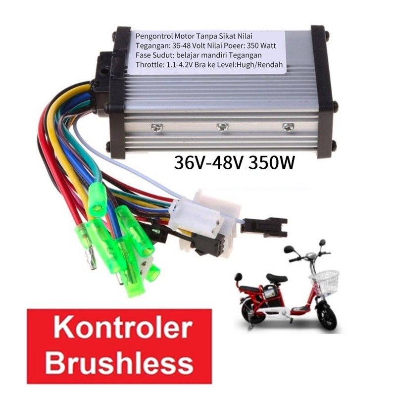 Jual Controller Sepeda Listrik Motor Elektrik Kontrol BLDC 36V 48V 350W ...
