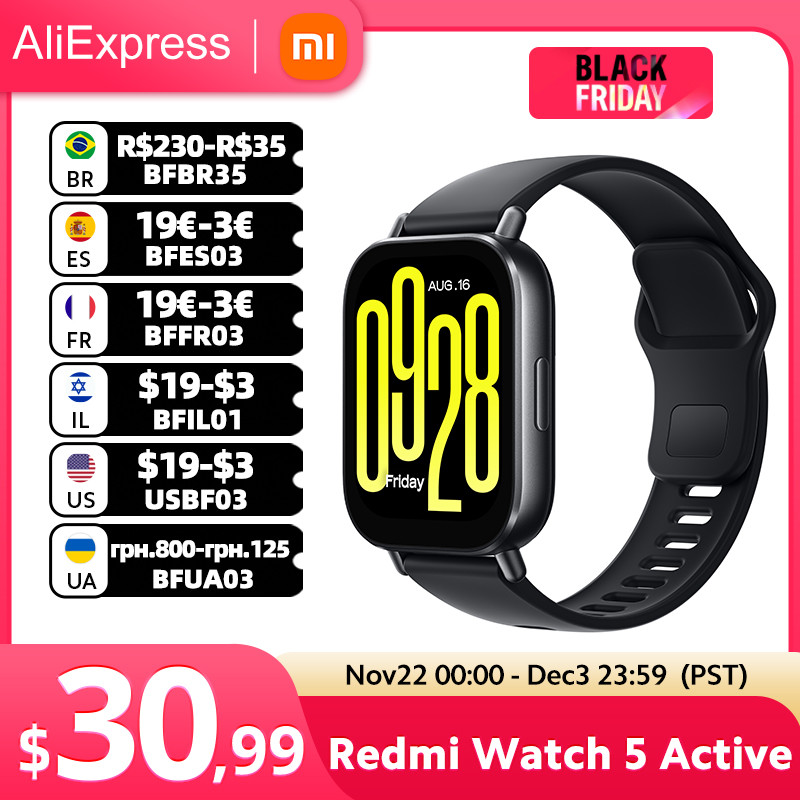 Jual Global Version Xiaomi Redmi Watch 5 Active 2'' LCD display · up 18 ...