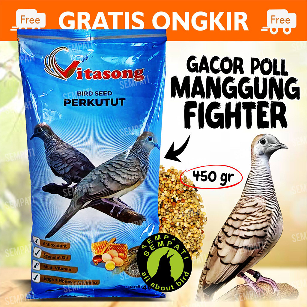 Jual SEMPATI Vitasong Bird Seed Perkutut 450gr Pakan Harian Burung ...