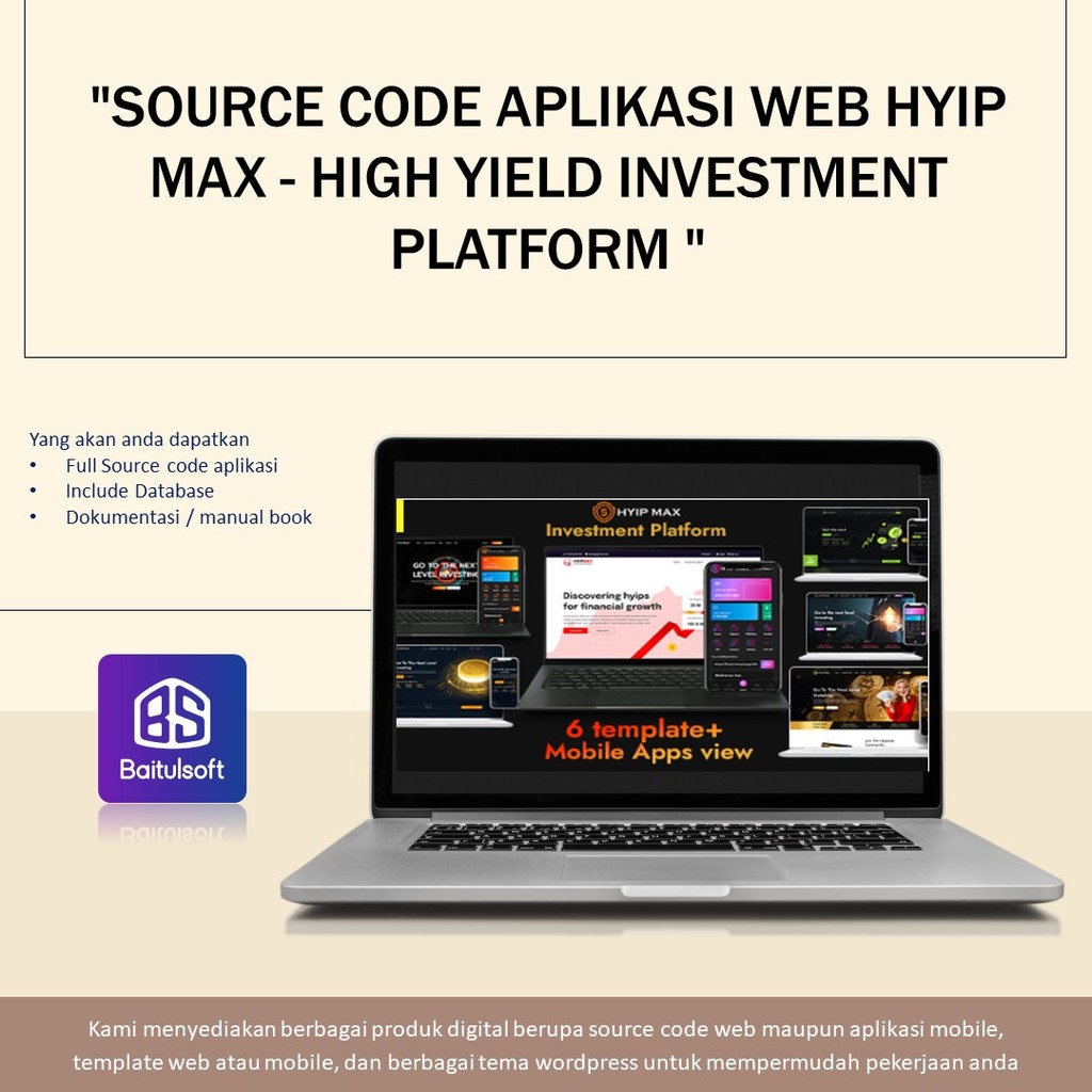 Jual SOURCE CODE APLIKASI WEB HYIP MAX - HIGH YIELD INVESTMENT PLATFORM | Shopee Indonesia