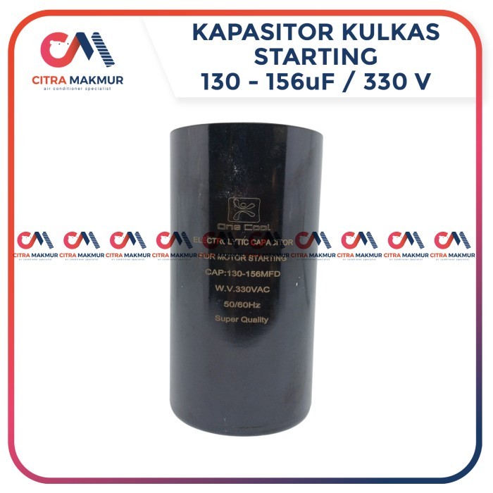Jual CAT99 Kapasitor Starting Kulkas 130 156 uF Capasitor Kompresor 330 ...
