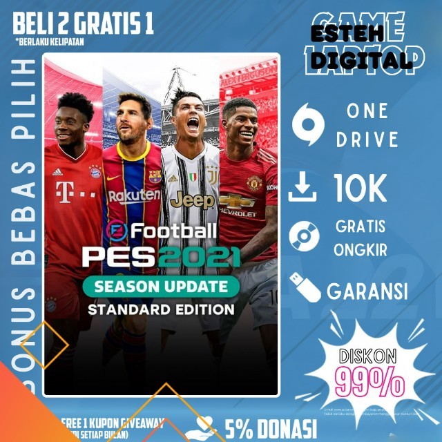 Jual [BELI 2 GRATIS 1] PES 2021 - PRO EVOLUTION SOCCER 2021 - PES 21 - LINK DOWNLOAD - GAME PC ...