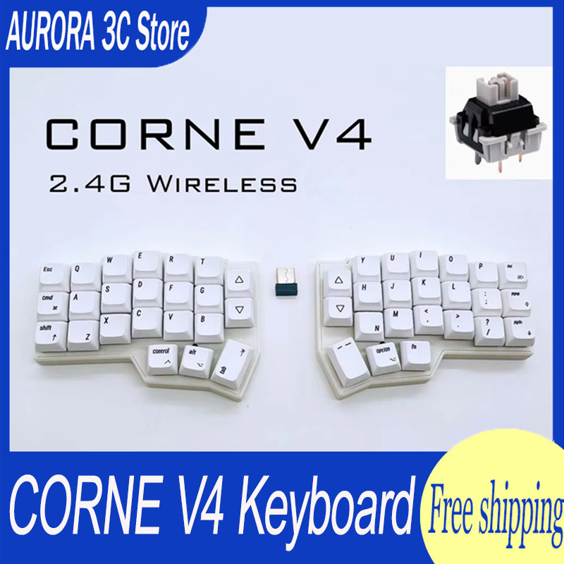 Jual Corne V4 2.4g Wireless Mechanical Keyboard Hot-Swappable Split ...