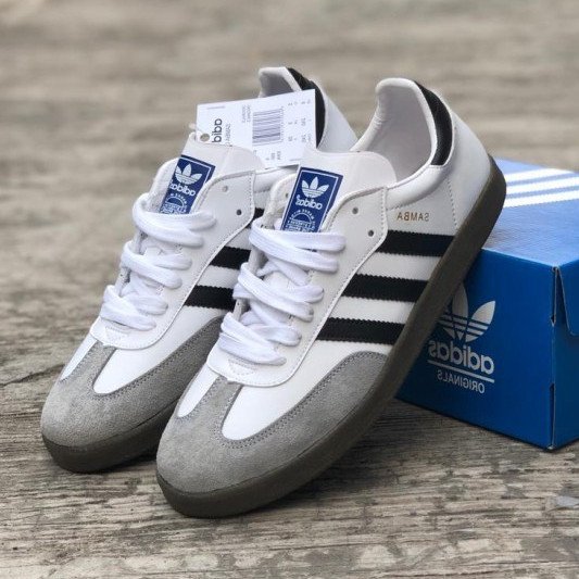 Jual sepatu sneakers adidas/sepatu sekolah pria wanita/hitam putih ...