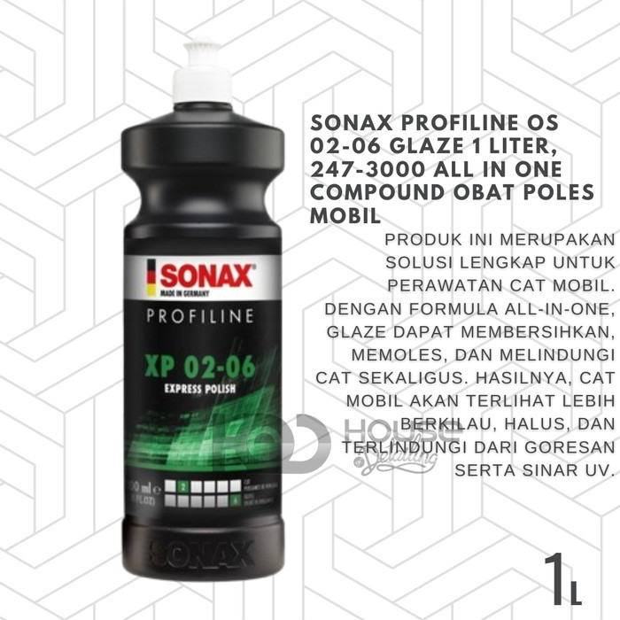 Jual SONAX Profiline OS 02-06 Glaze 1 Liter, 247-3000 All in One ...