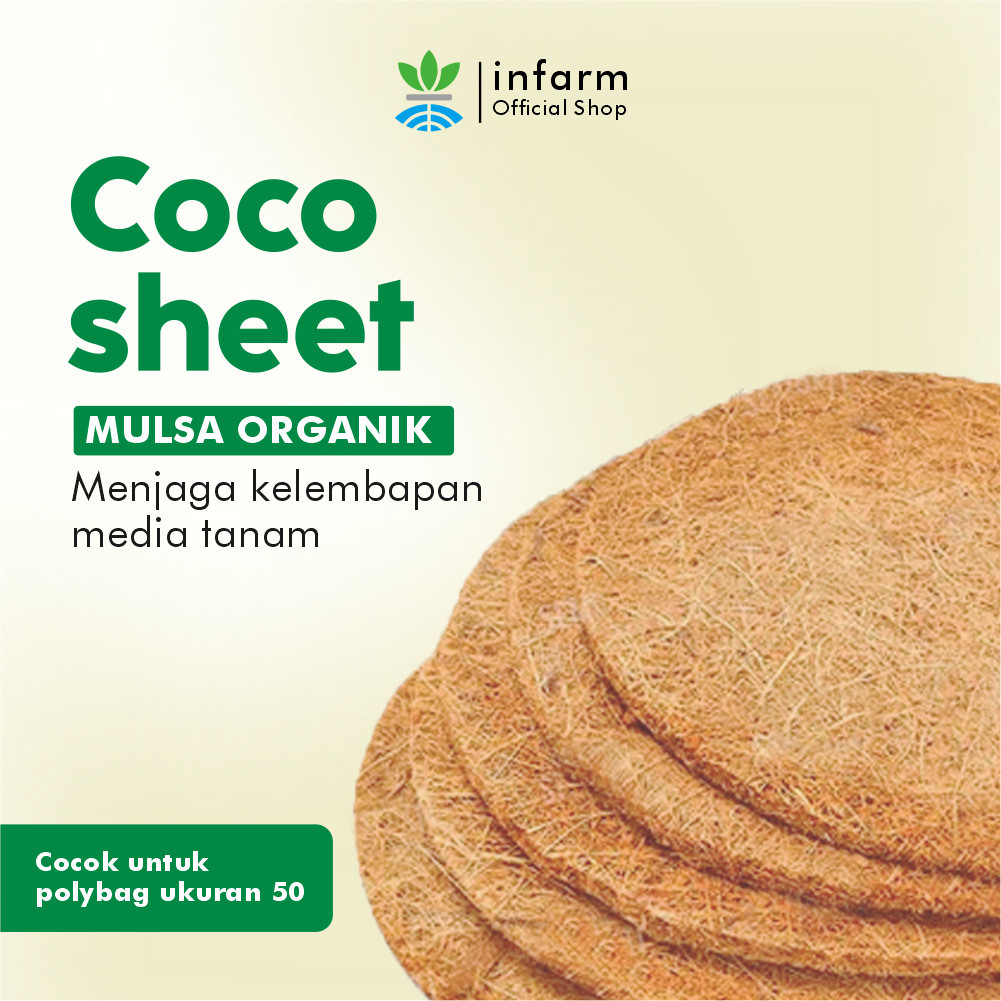 Jual INFARM - Media Tanam Mulsa Pelindung Tanah Coco Sheet Diameter 40 ...