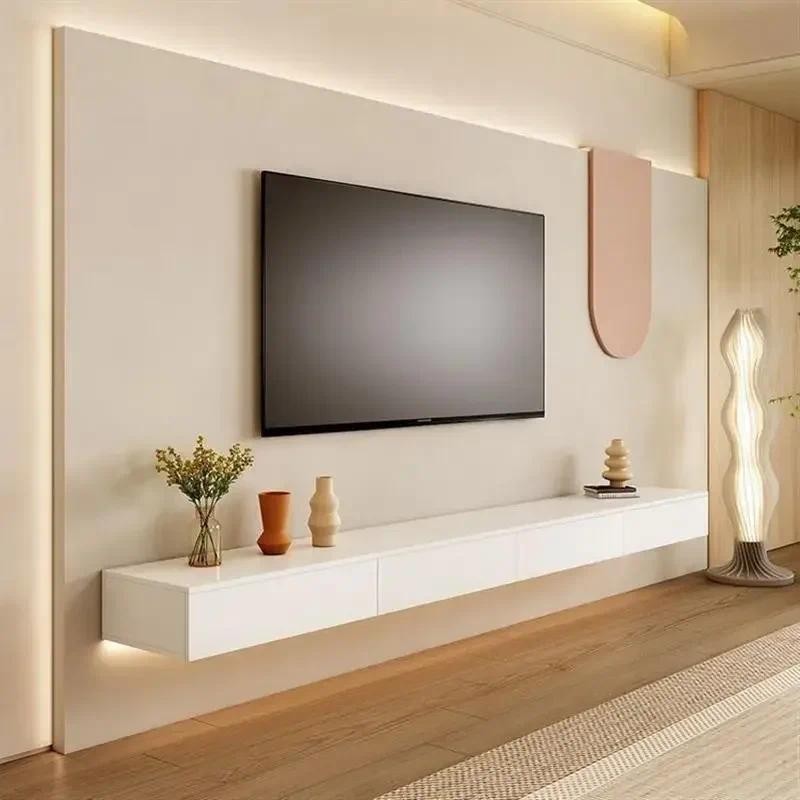 Jual Hanging Console Tv Stands Floating Lowboard Cabinet Mirror ...
