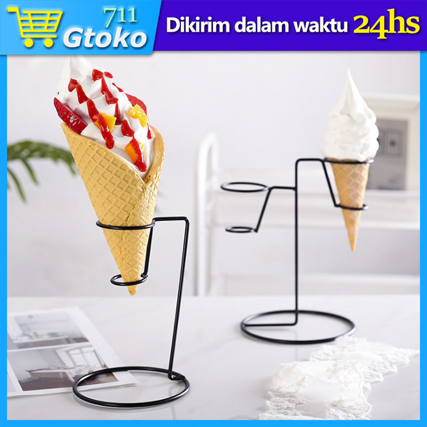Jual Rak Stand Display Holder Es Krim Cone Ice Cream Sushi Popcorn ...