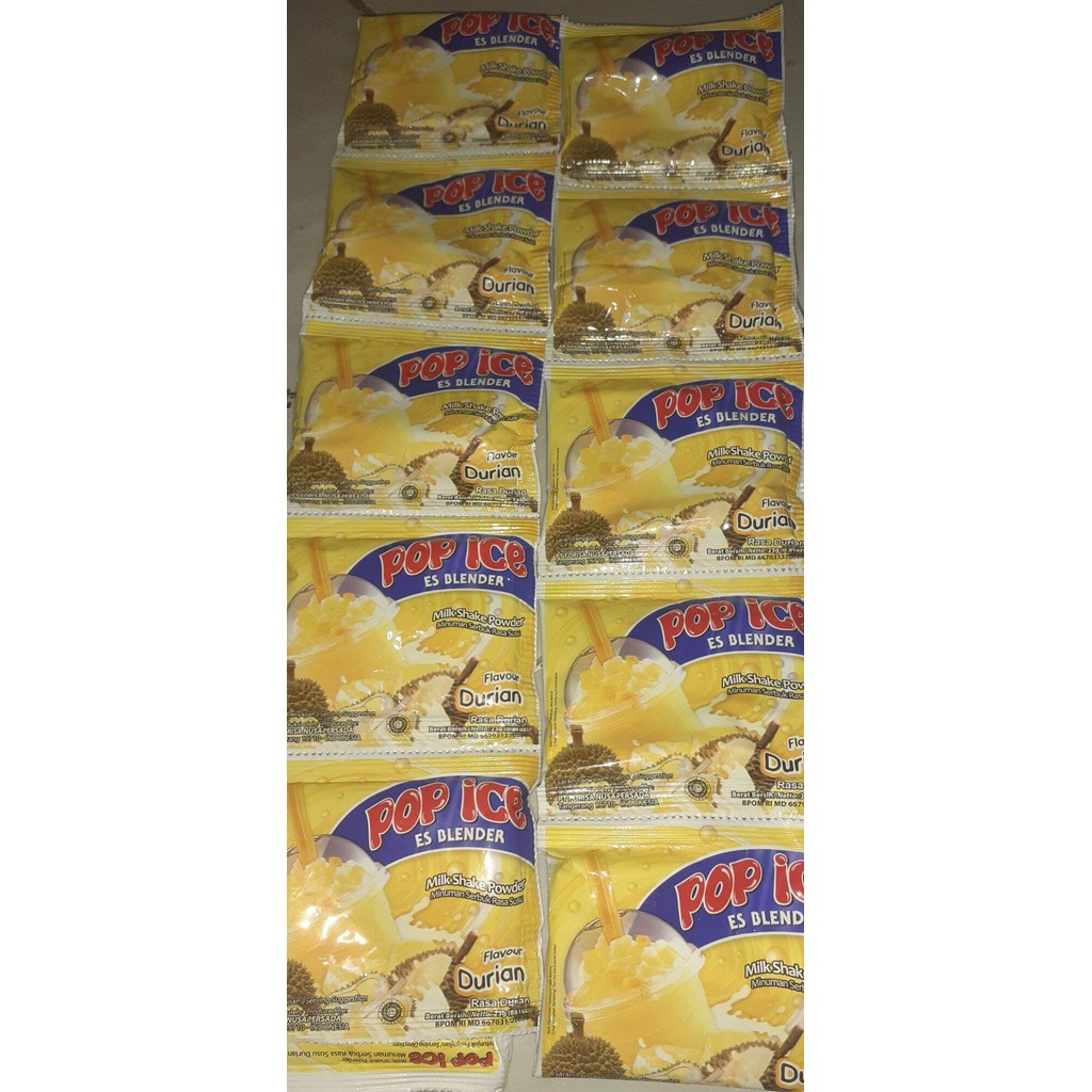 Jual Pop Ice rasa Durian per per Renteng ( 25g x 10pcs) | Shopee Indonesia
