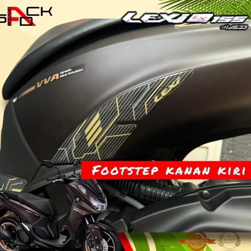 Jual STICKER STIKER RESIN TIMBUL FOOTSTEP YAMAHA NEW LEXI LX 155 2024 ...
