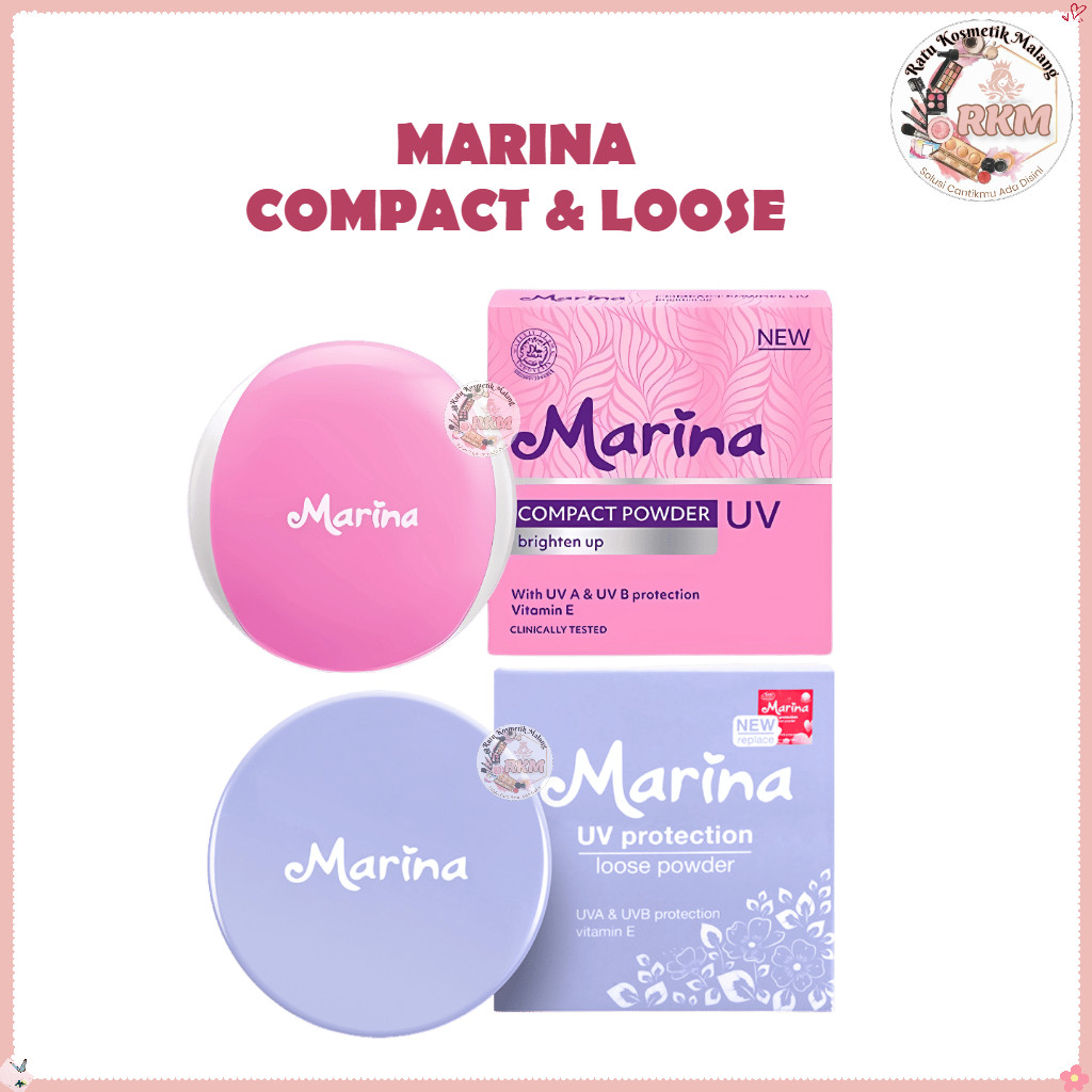 Jual MARINA Compact Powder UV Brighten Up 12g | Loose Powder UV ...