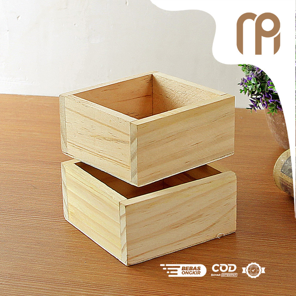 Jual Pot Bunga Kayu Pinus, Pot Kotak Untuk Tanaman Wooden Box Kotak ...