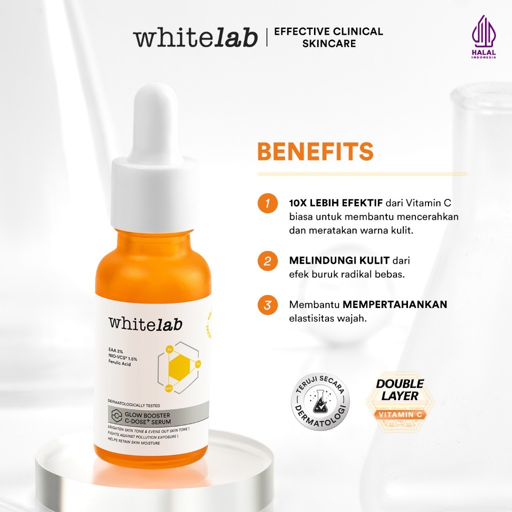 Jual Whitelab Glow Booster C-Dose+ Serum - Serum Vitamin C NIO-VCS2 Antioksidan Tinggi | Shopee ...
